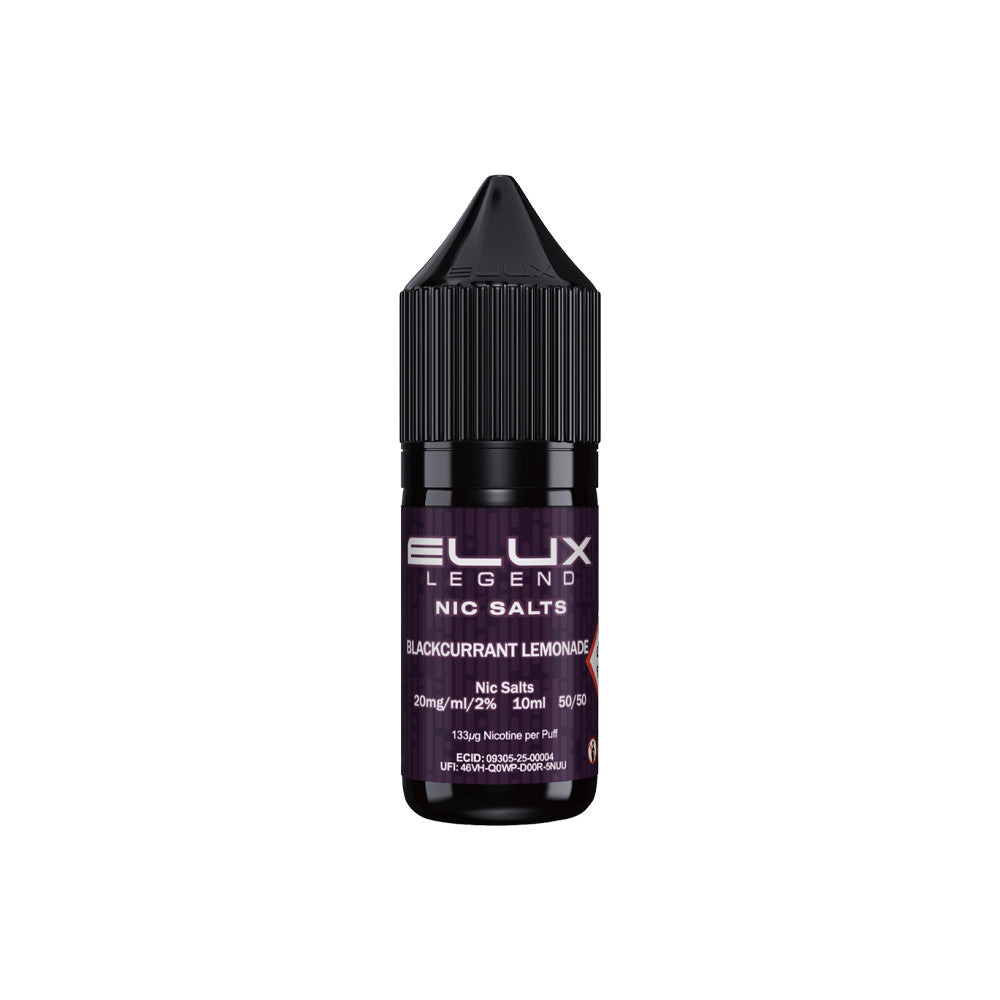 ELUX Legend Blackcurrant Lemonade Nic Salt – VapeHut UK